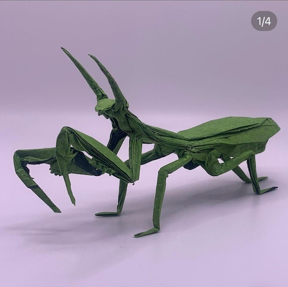 Origami Praying Mantis - Etsy