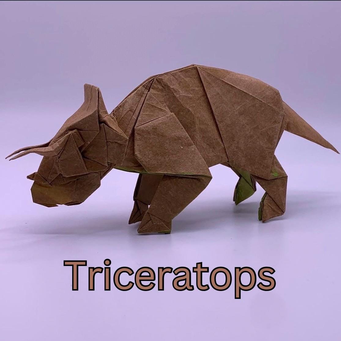 Origami Dinosaurs - Etsy