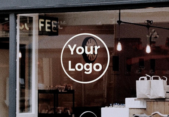 Custom Business Logo Vinyl Decal Sticker for Window or Door - Etsy