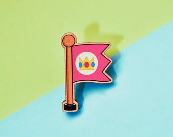 Luigi Checkpoint Flag Pin - Super Mario Bros Checkpoint Collection - Etsy