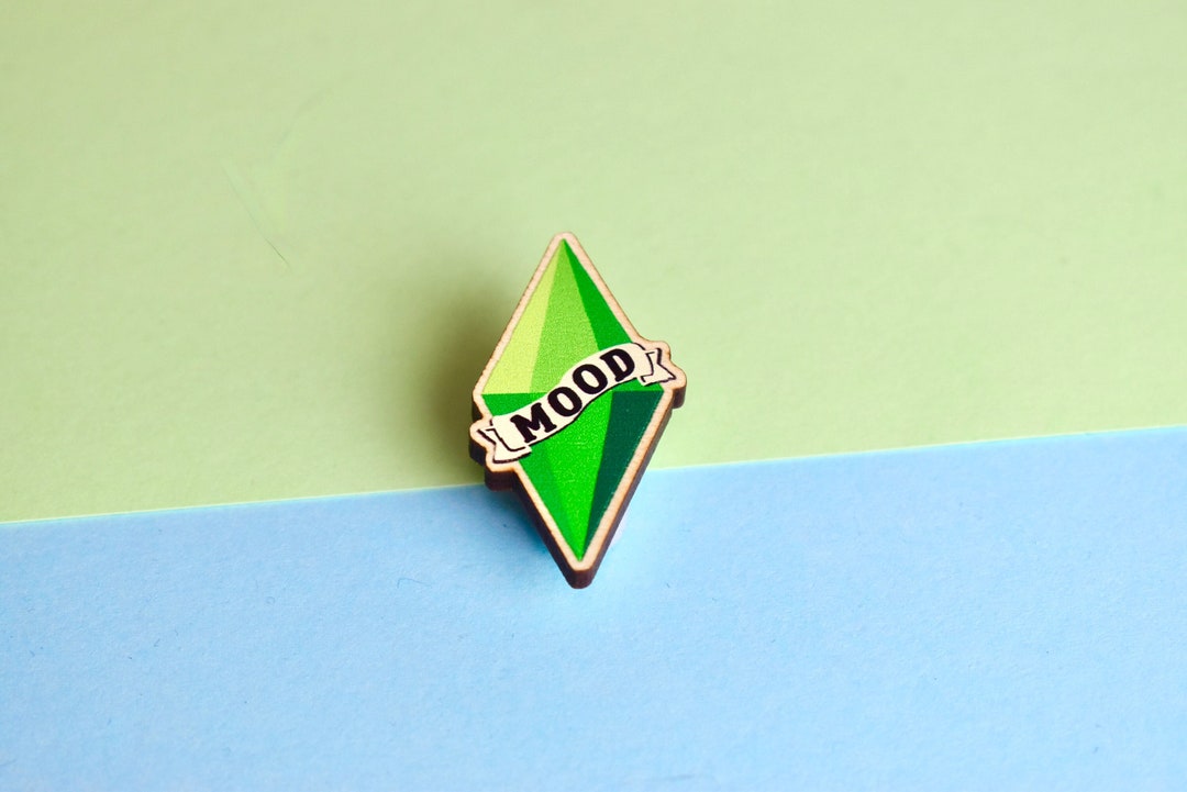 Sims 4 Green Mood Inspired Plumbob Pin - Etsy