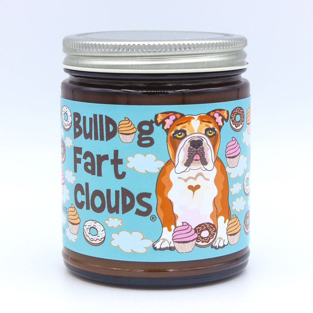 Bulldog Fart Candle / Bulldog Fart Clouds® / Funny English Bulldog ...