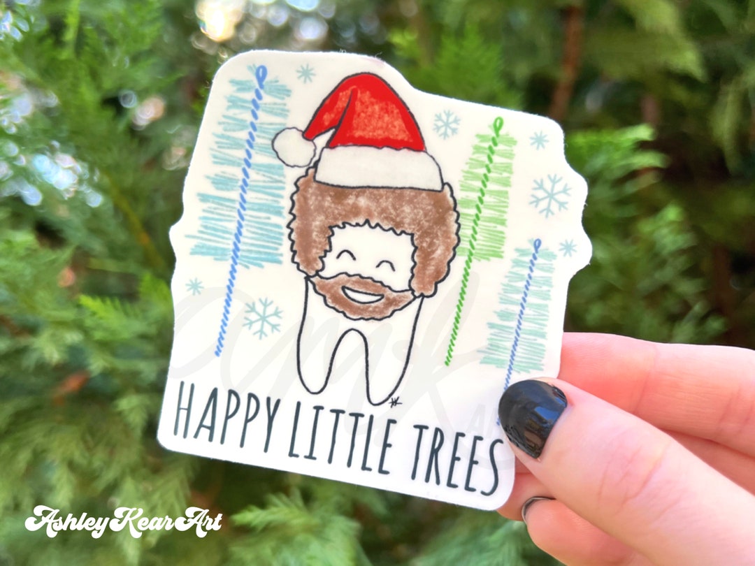 Bob Floss Dental Christmas Sticker, Cute Dental Sticker, Dentistry ...