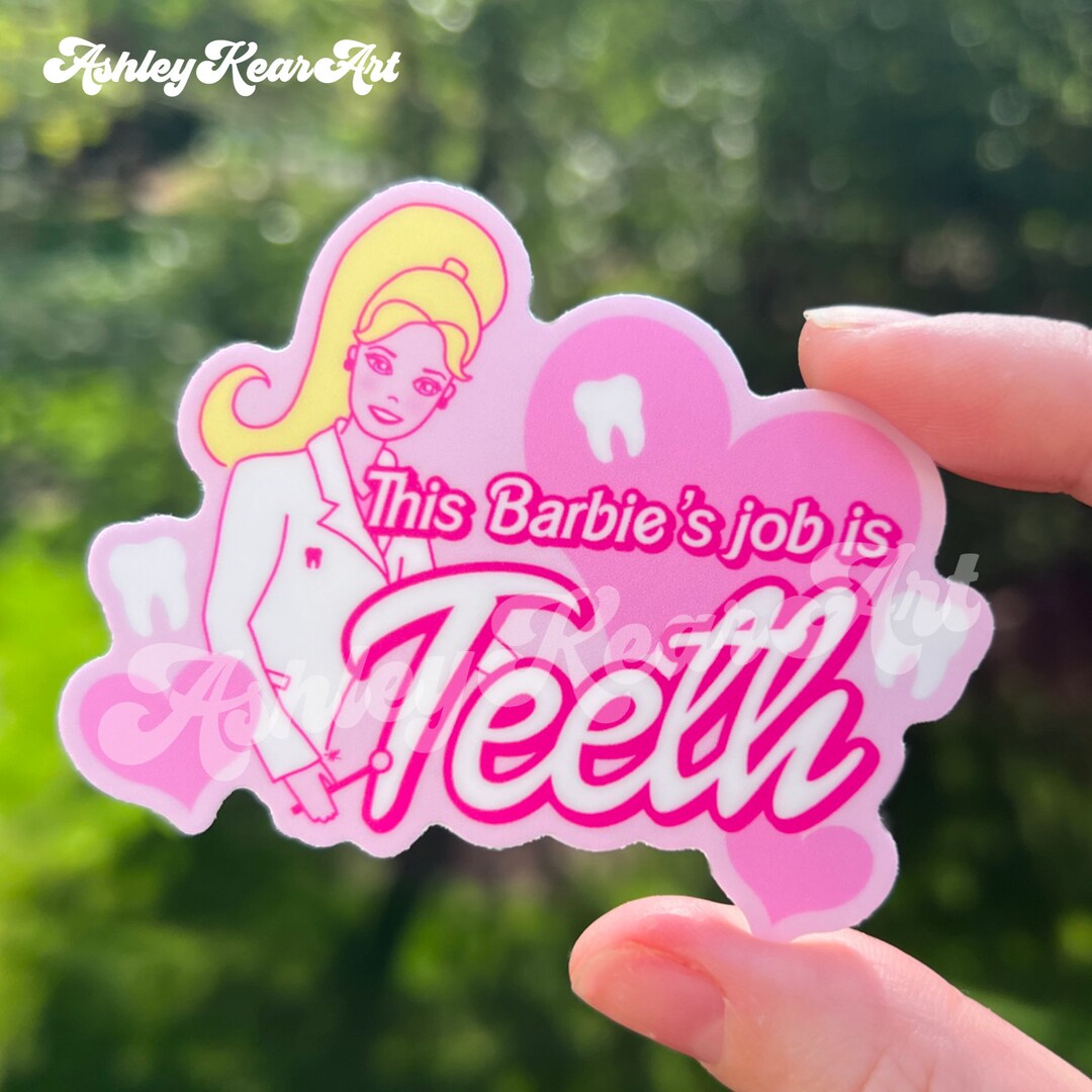 Dental Babe Sticker, Fun Dental Sticker, Cute Dental Sticker, Dental ...