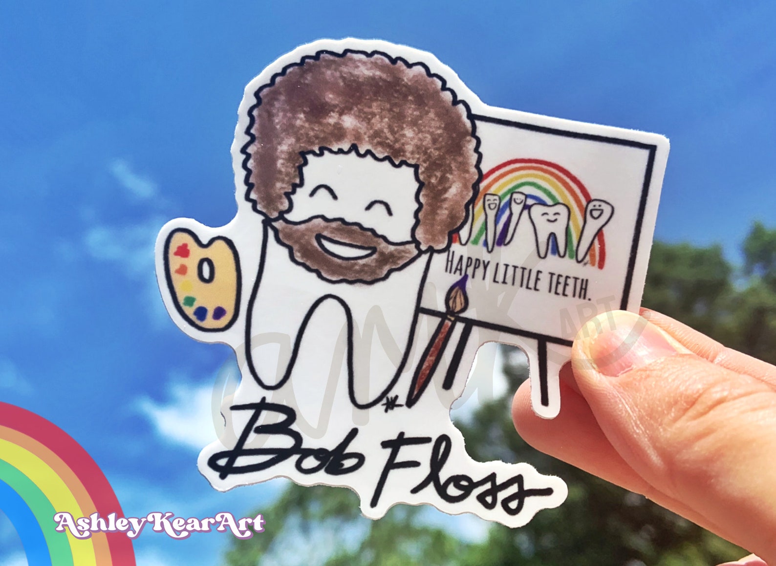 Bob floss dental sticker cute dental sticker dentistry | Etsy
