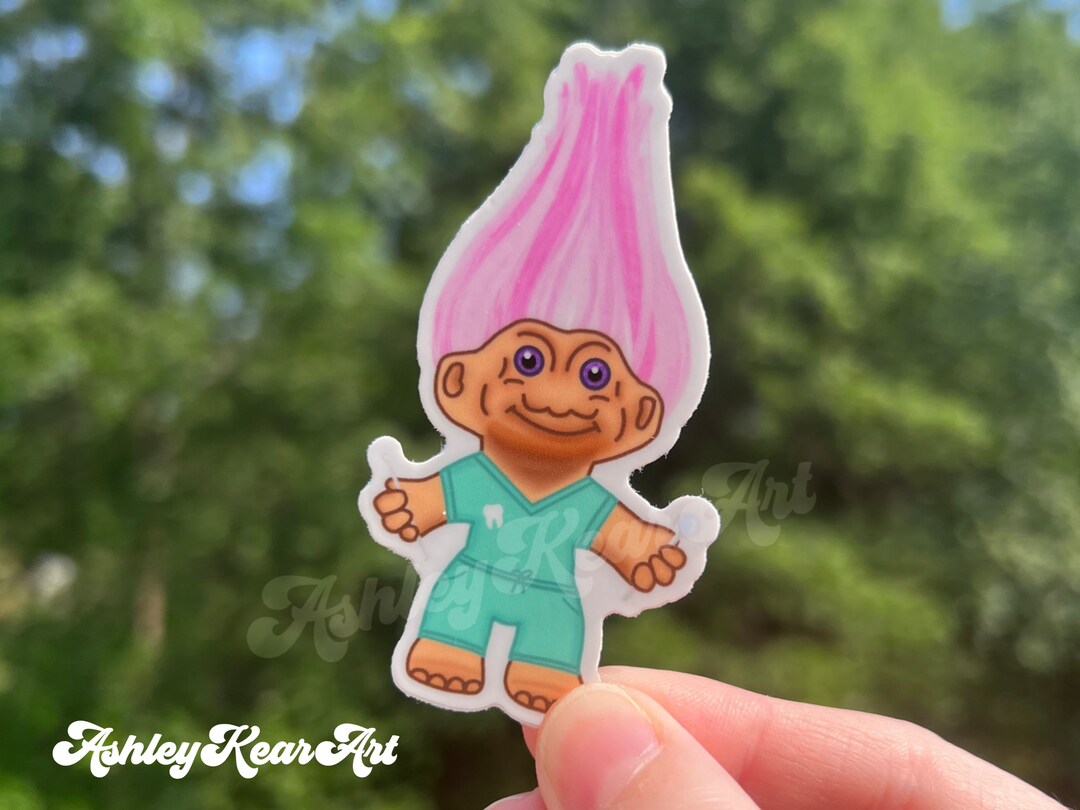 Dental Troll Sticker, Dental Sticker, Funny Dental Sticker, Dentistry ...