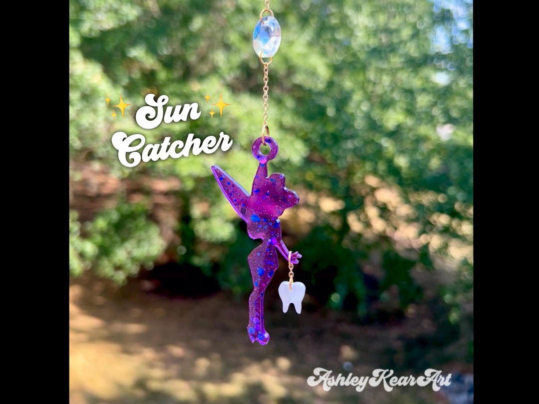 Tooth Fairy Sun Catcher, Tooth Sun Catcher, Crystal Tooth Sun Catcher ...