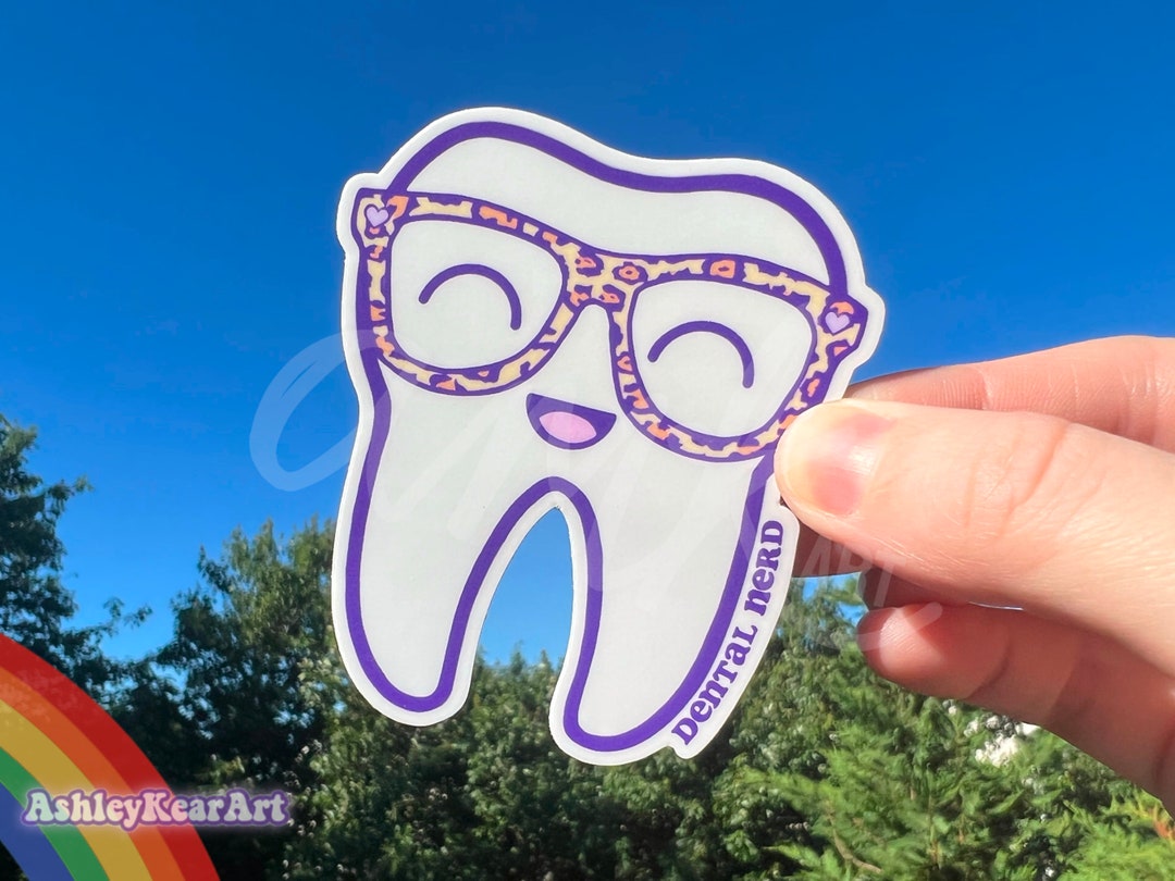 Dental Sticker, Dental Nerd Sticker, Funny Dental Sticker, Dentistry ...