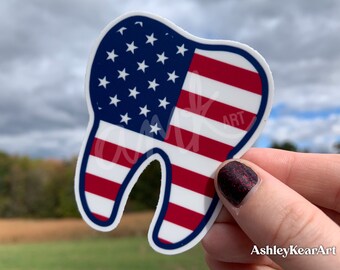 American Flag Tooth - Etsy