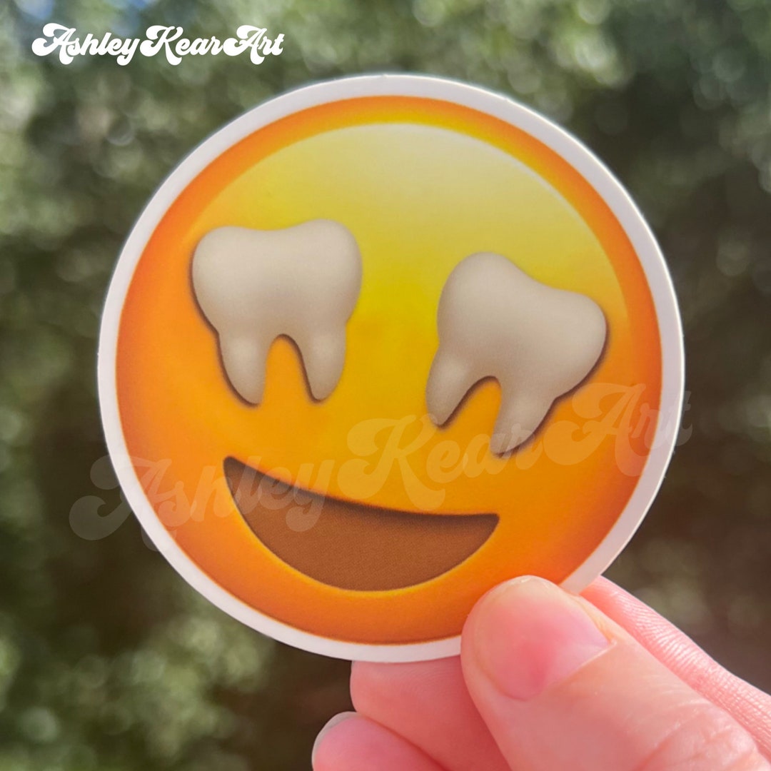 Smile Tooth Sticker, Cute Dental Sticker, Dental Hygiene Sticker, Funny ...