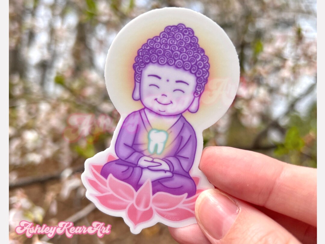 Dental Sticker, Wisdom Tooth Sticker, Dental Buddha Sticker, Dental Zen ...