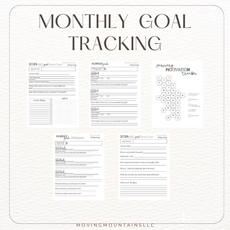 Ultimate Business Goal Setting Planner, Digital Planner, Organizational ...