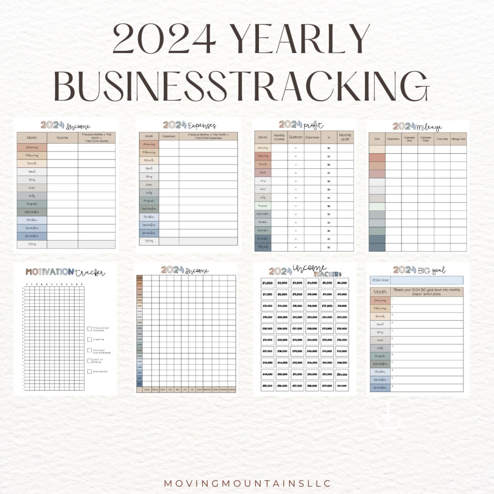 Ultimate Business Goal Setting Planner, Digital Planner, Organizational ...