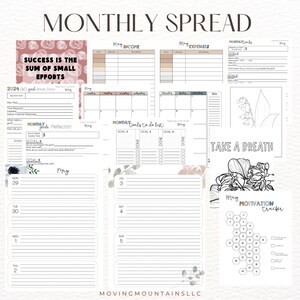 Ultimate Business Goal Setting Planner, Digital Planner, Organizational ...