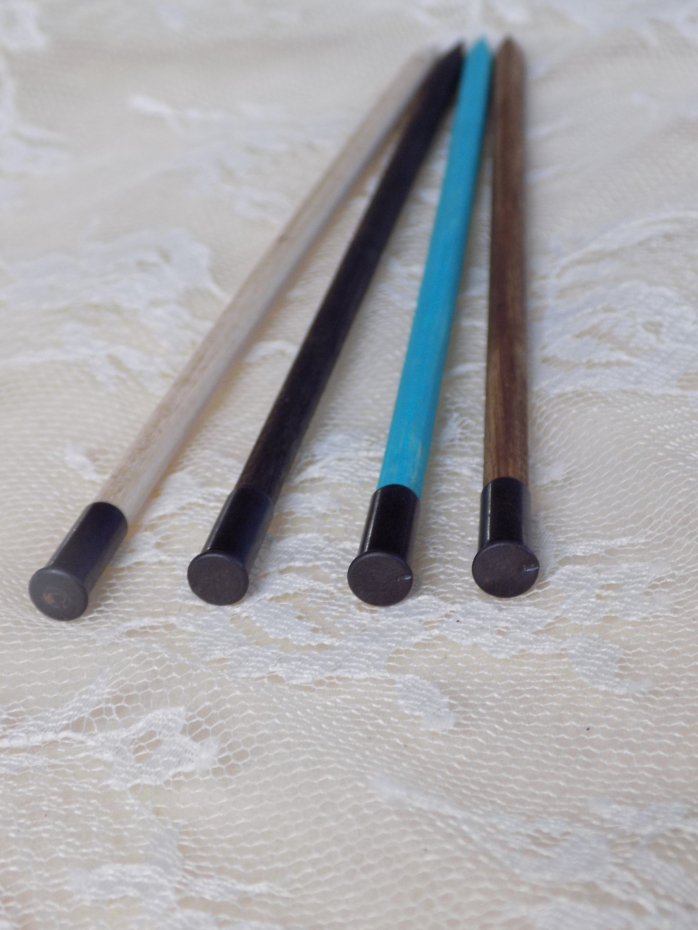 Wooden Hair stick Brass Cap Hair Stick Hair Pin Wooden | Etsy