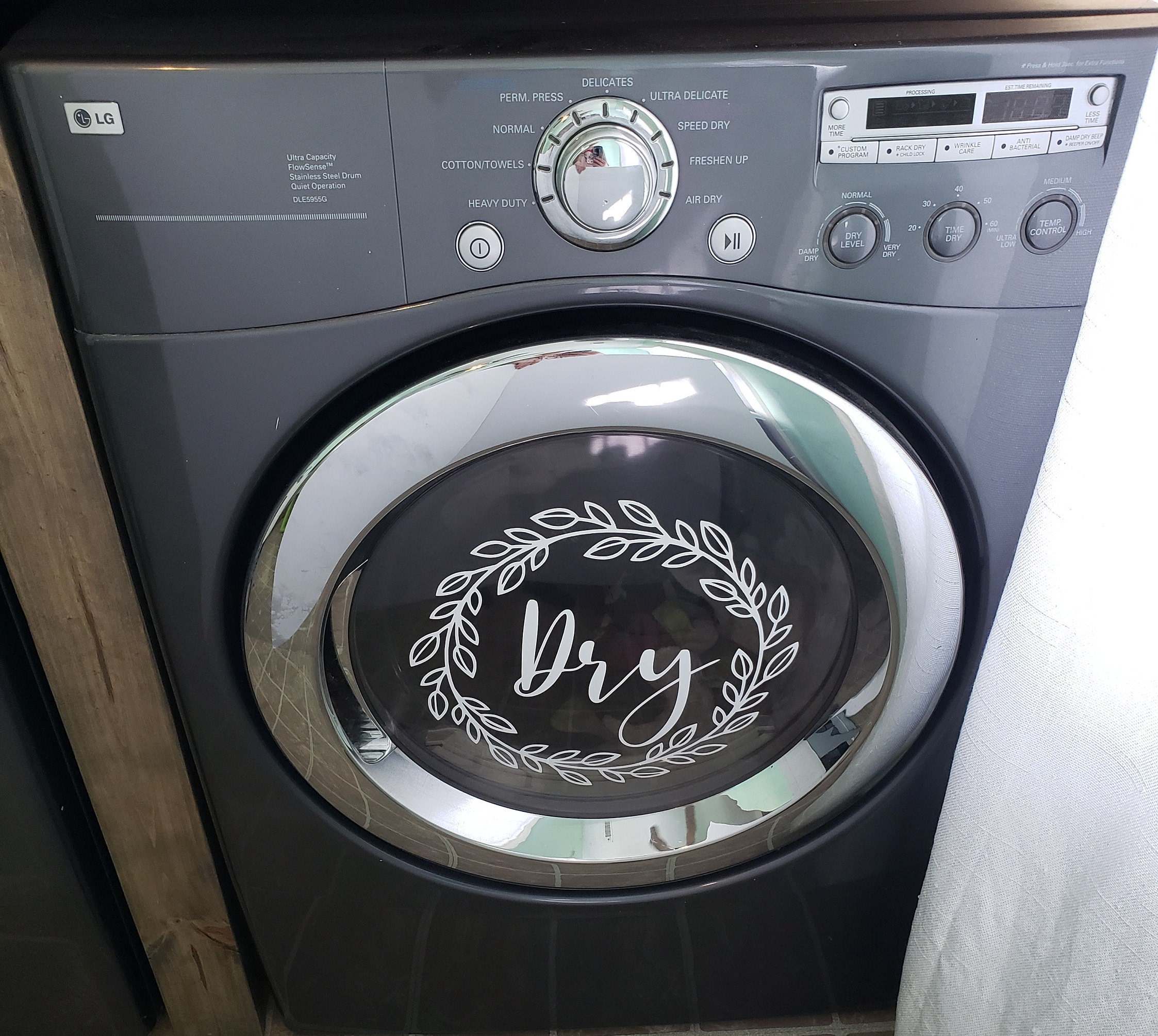 Washer/dryer Decal Wreath - Etsy