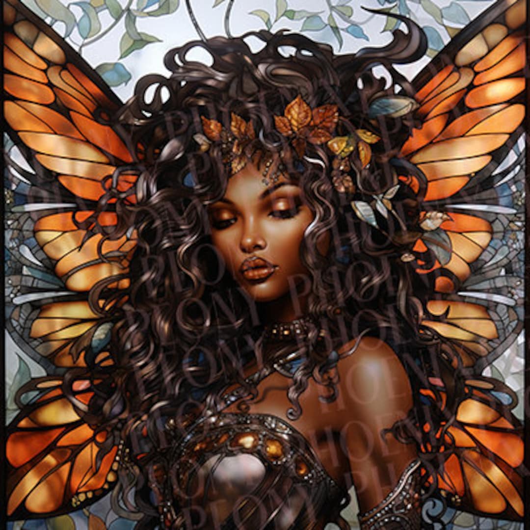 Black Fairy Clipart, Black Girl Clipart, African American Clipart ...