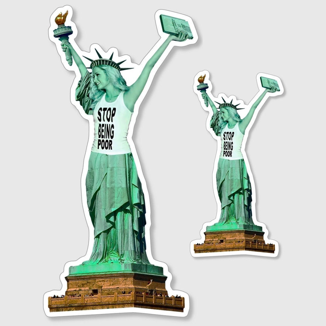 Sticker - "stop Being Poor" - Etsy