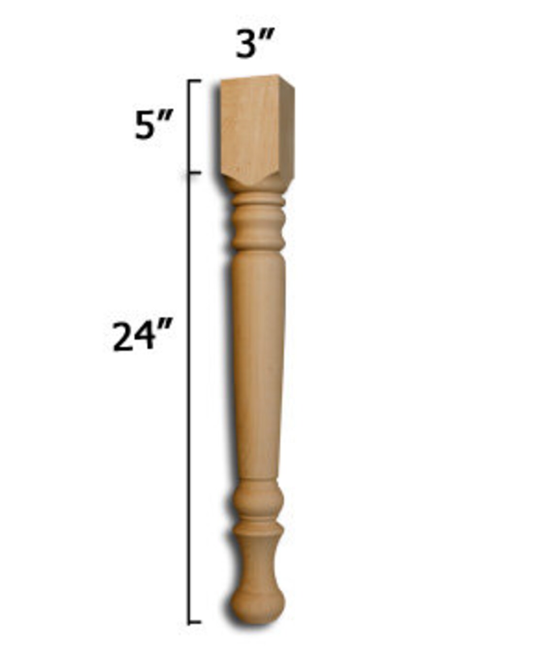 Set of 4 - Farm Style 29 Inch Tall Dining Table Legs - Etsy