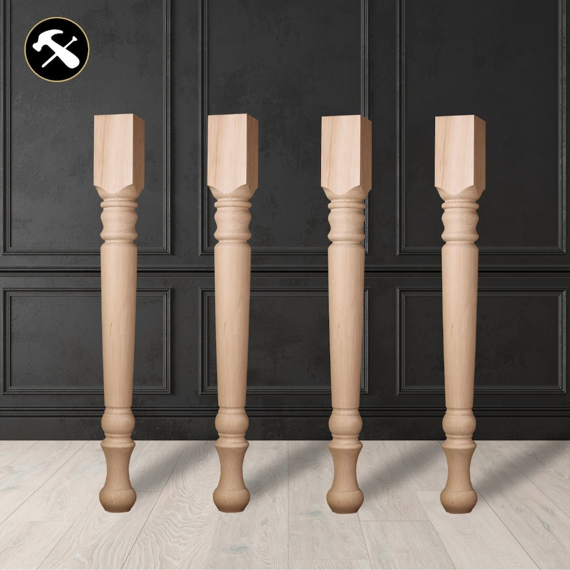 Set of 4 - Farm Style 29 Inch Tall Dining Table Legs - Etsy