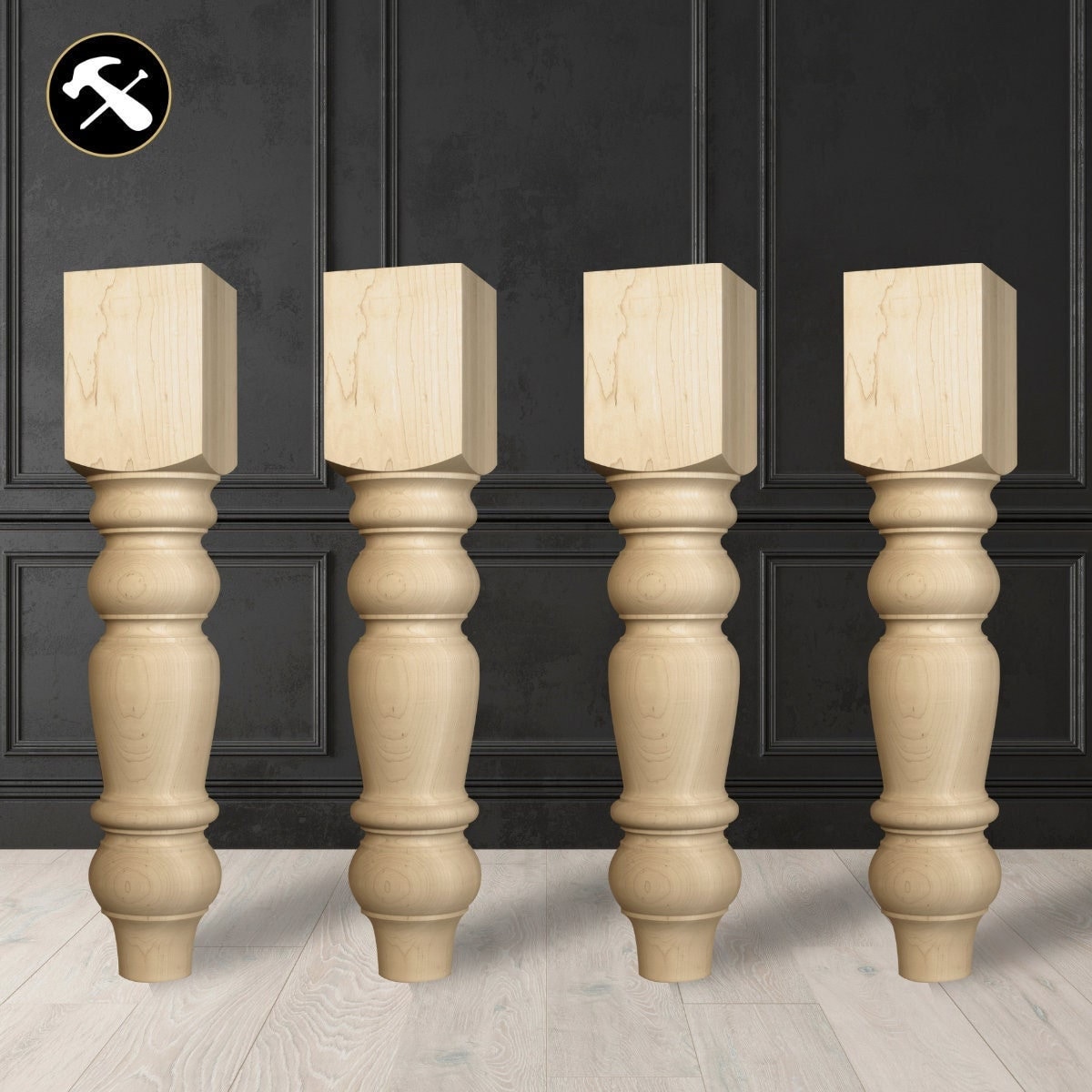 Set of 4 - Husky 29 Inch Tall Farmhouse Style Dining Table Leg - Etsy