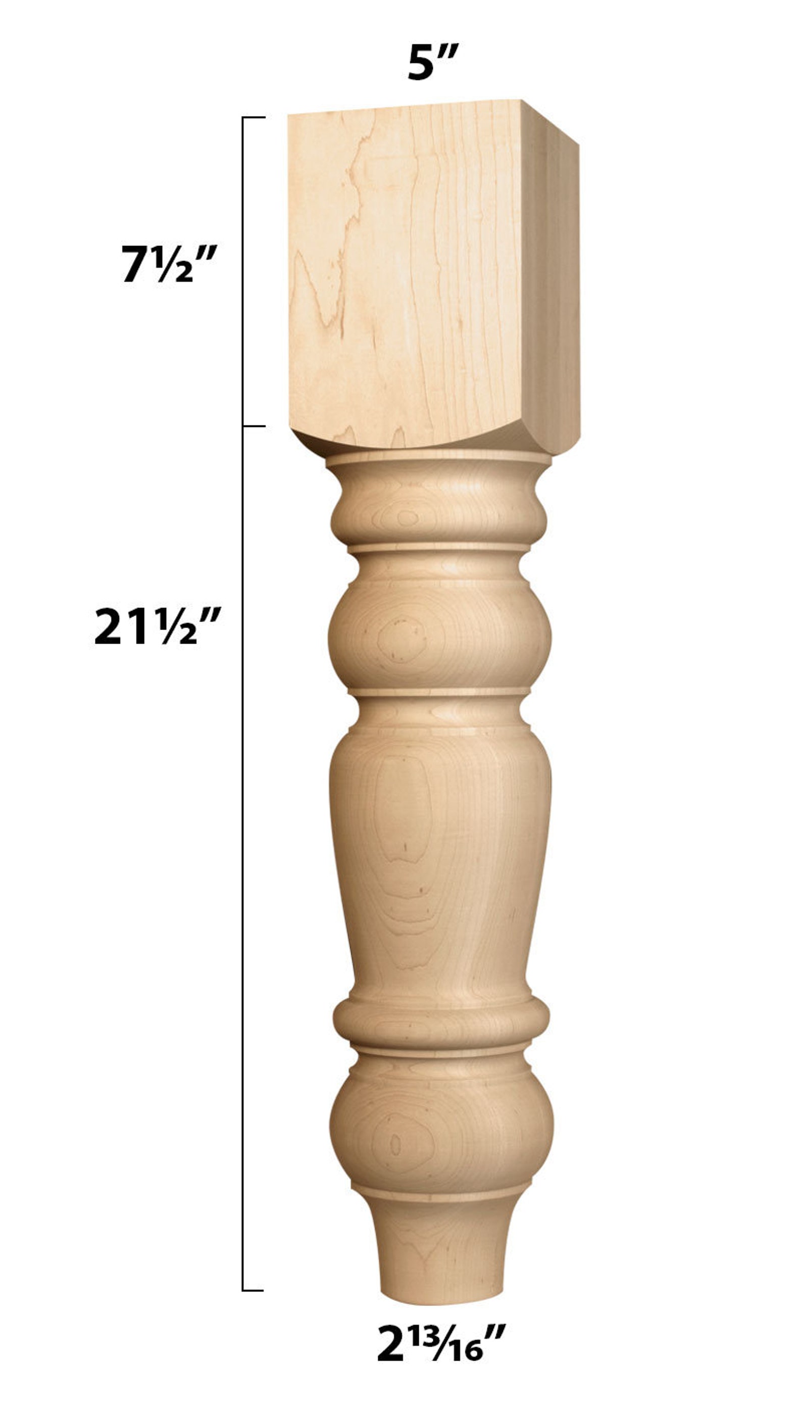 Set of 4 - Husky 29 Inch Tall Farmhouse Style Dining Table Leg - Etsy