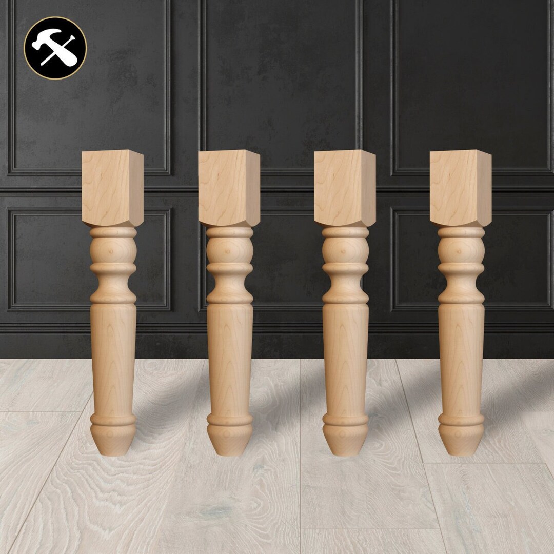 Set of 4 - Portsmouth 18 Inch Tall Bench or Coffee Table Leg - Etsy