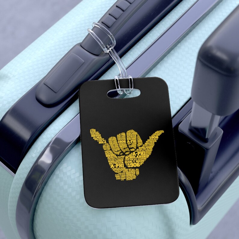 Alpha Phi Alpha Hand Sign Inspired Luggage Tag | Etsy