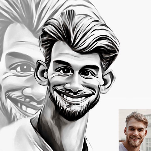 Caricature Art Custom Caricature Drawing Pencil Caricature - Etsy Caricature Art Custom Caricature Drawing Pencil Caricature - Etsy