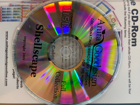 Shellscape Anita Goodesign Embroidery CD Full Collection Sewing & Fiber ...