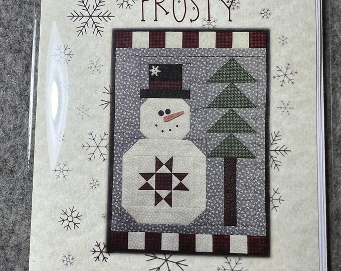 Frosty a Mini Quilt Sewing Pattern From the Flying Geese Log Cabin - Etsy