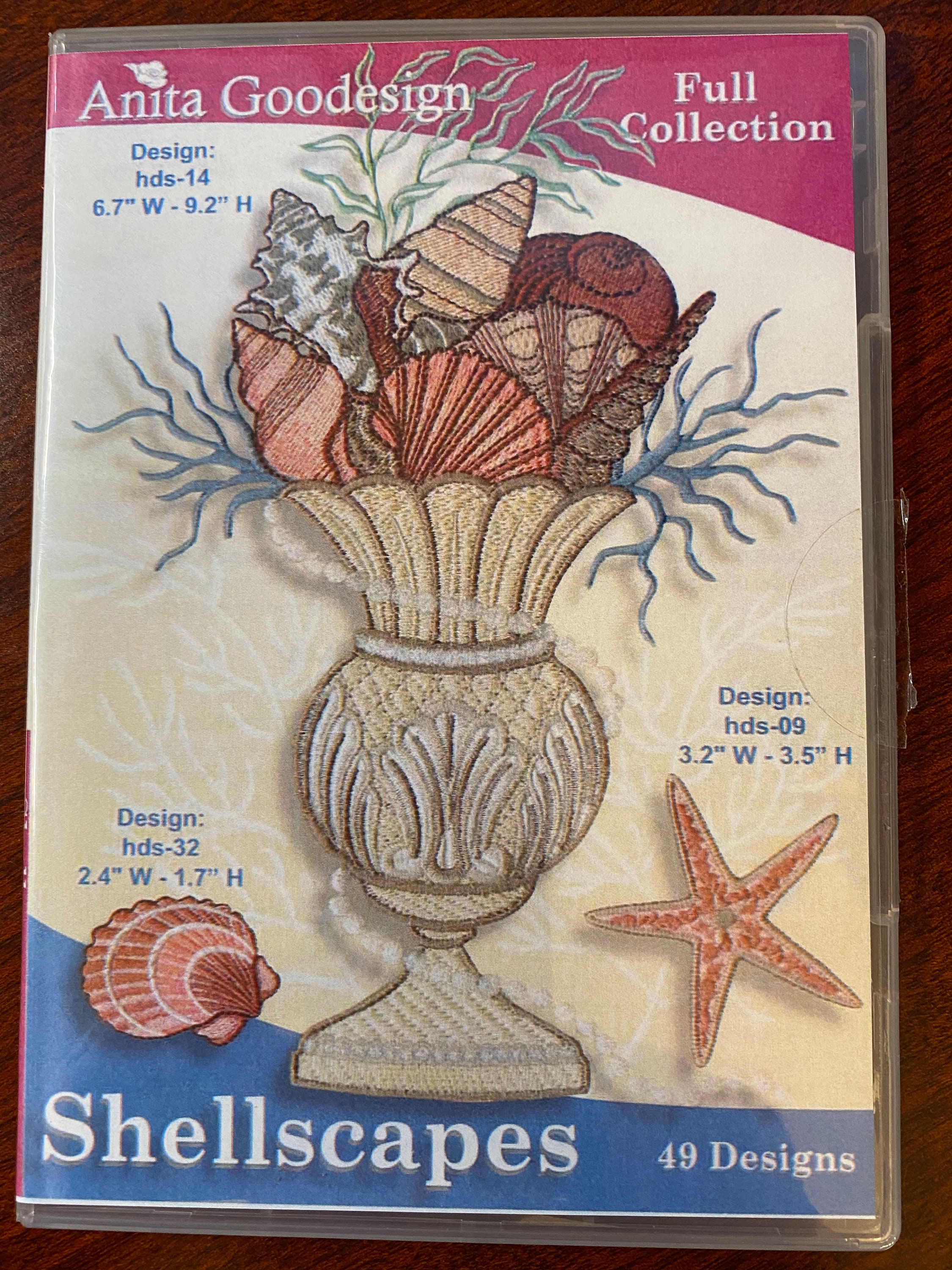 Shellscape Anita Goodesign Embroidery CD Full Collection Sewing & Fiber Sewing & Needlecraft ...