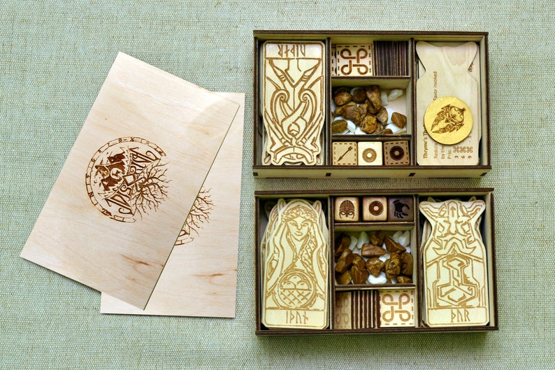 Orlog Viking Board Game 20х2 Gods 6х2 Dice 15х2 Tokens | Etsy