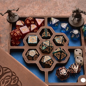 Handcrafted Wood Dice Box: 5-set Dnd RPG Organizer - Etsy
