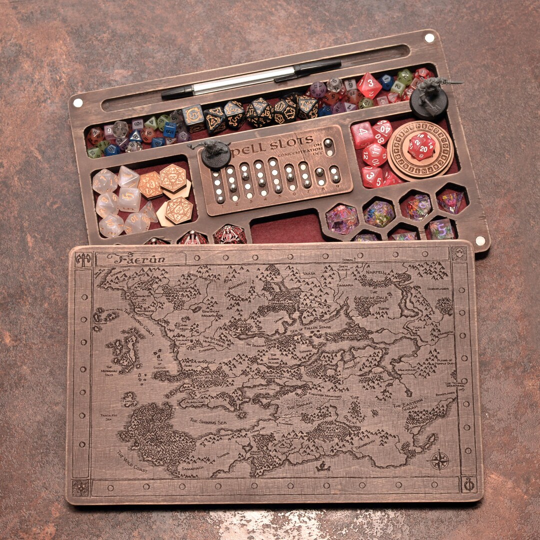 Dnd Box and Tray. Dungeons and Dragons. Personalized Dice Box ...