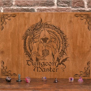 DM Book Screen 02. Wooden RPG GM Screen for Dnd. Pathfinder Screen ...