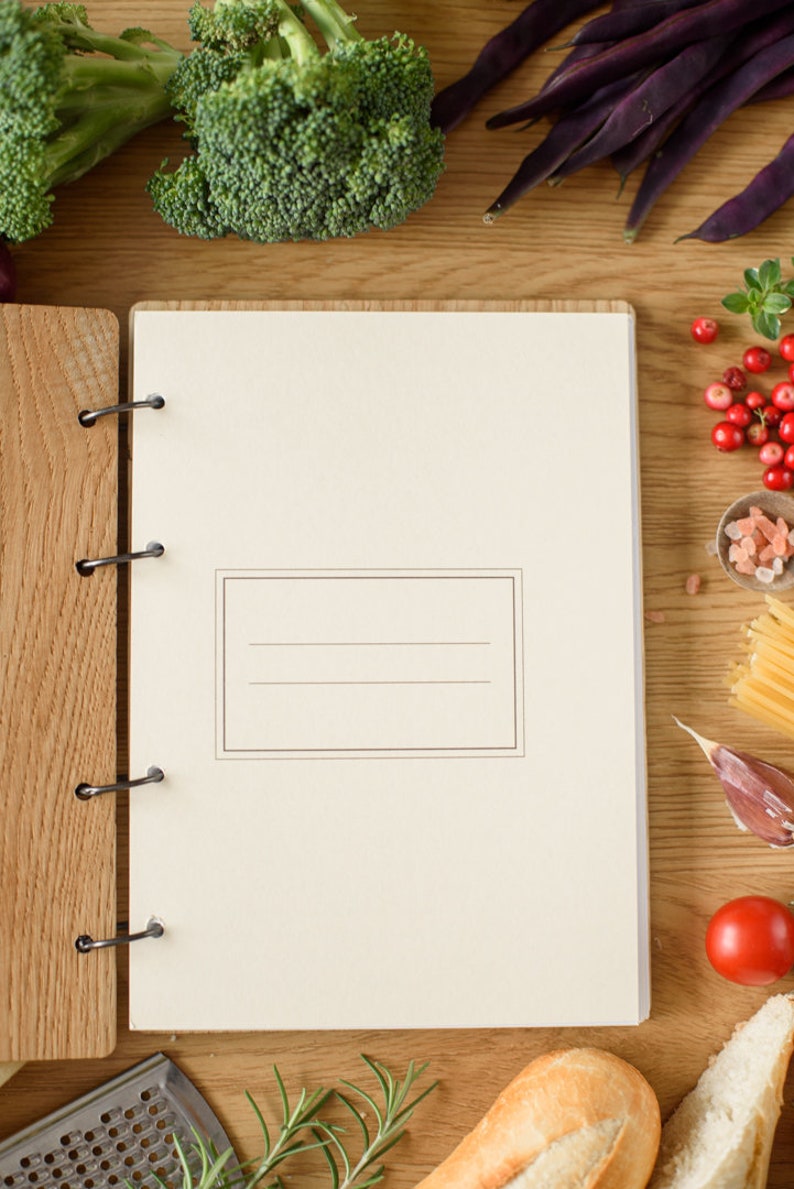 Recipe Book With Dividers Personalized Wooden Recipe Book - Etsy