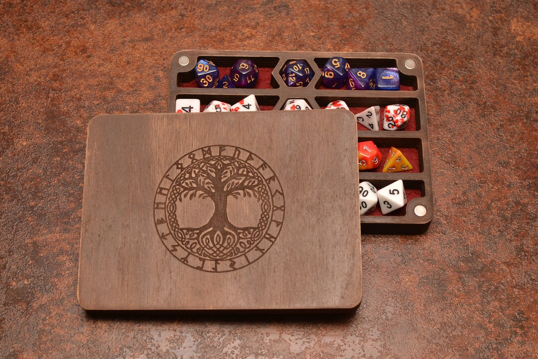 Personalized Dice Box Dice Holder 4 Set Custom Dice Tray - Etsy