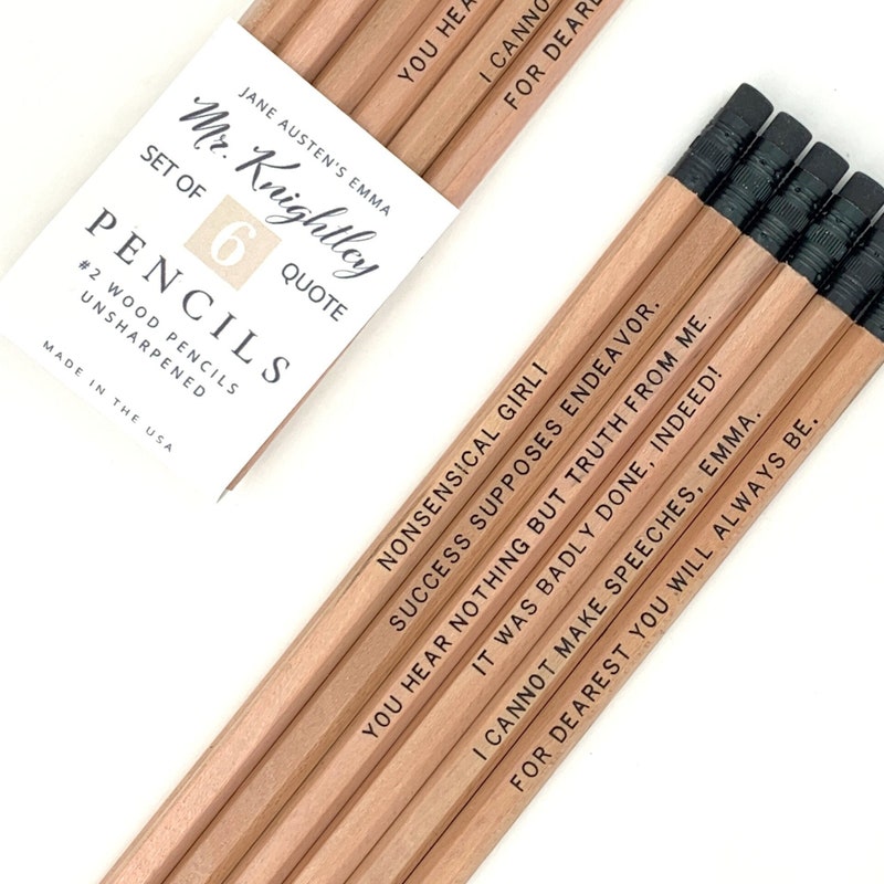 Quote Pencils - Etsy