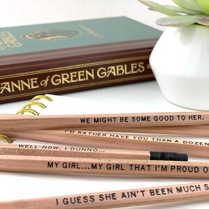 Anne of Green Gables Matthew Cuthbert Quote Pencils, Bookish Gifts for ...