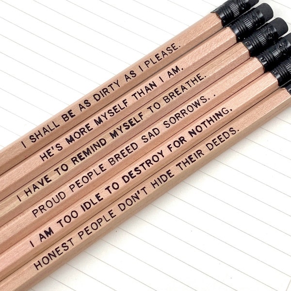 Quote Pencils - Etsy