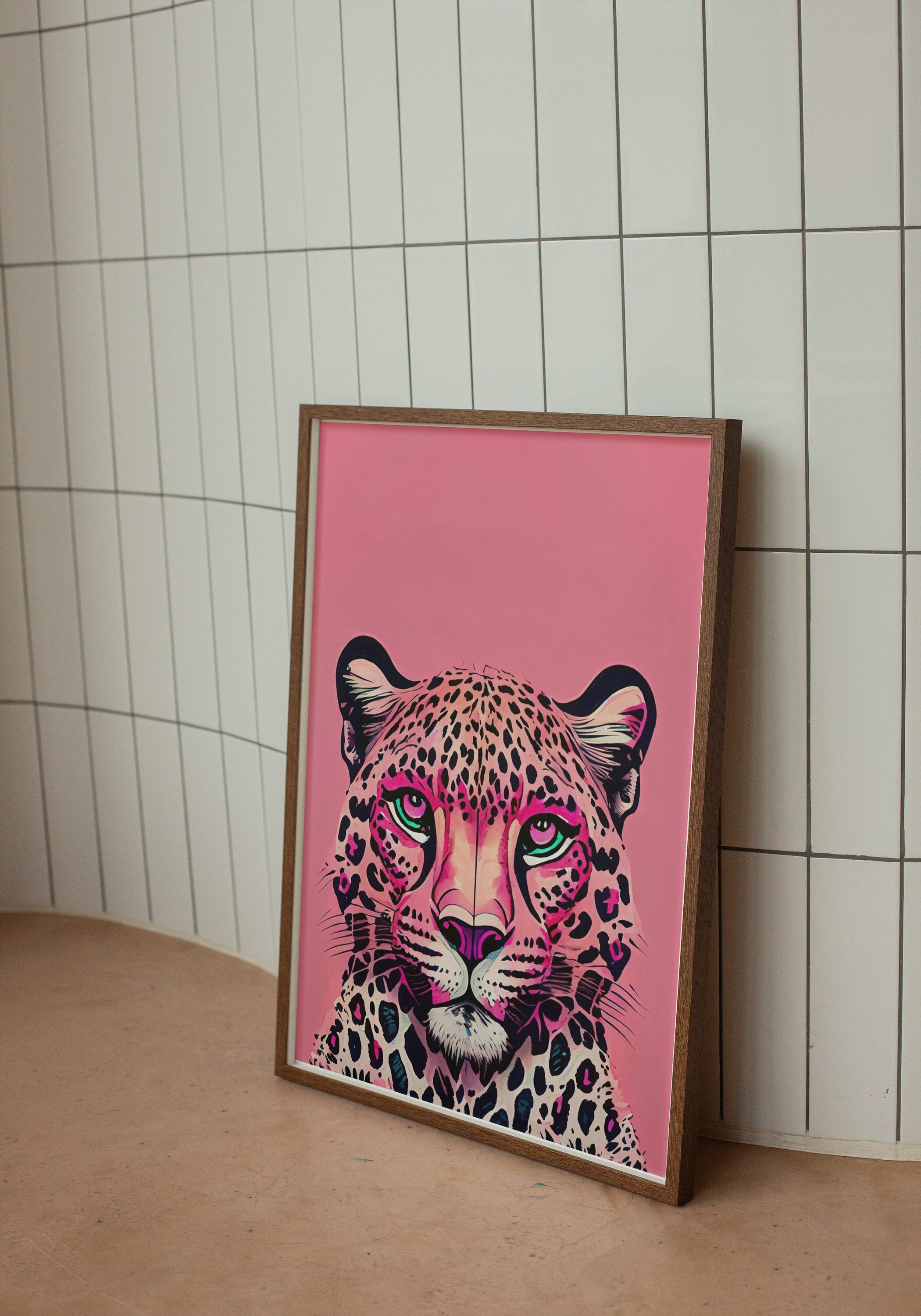 Pink Leopard Print, Preppy Room Decor, College Dorm Decor, Maximalist ...