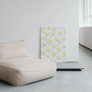 Preppy Daisy Print, Sage Green Wall Art, Flower Art, Floral ...