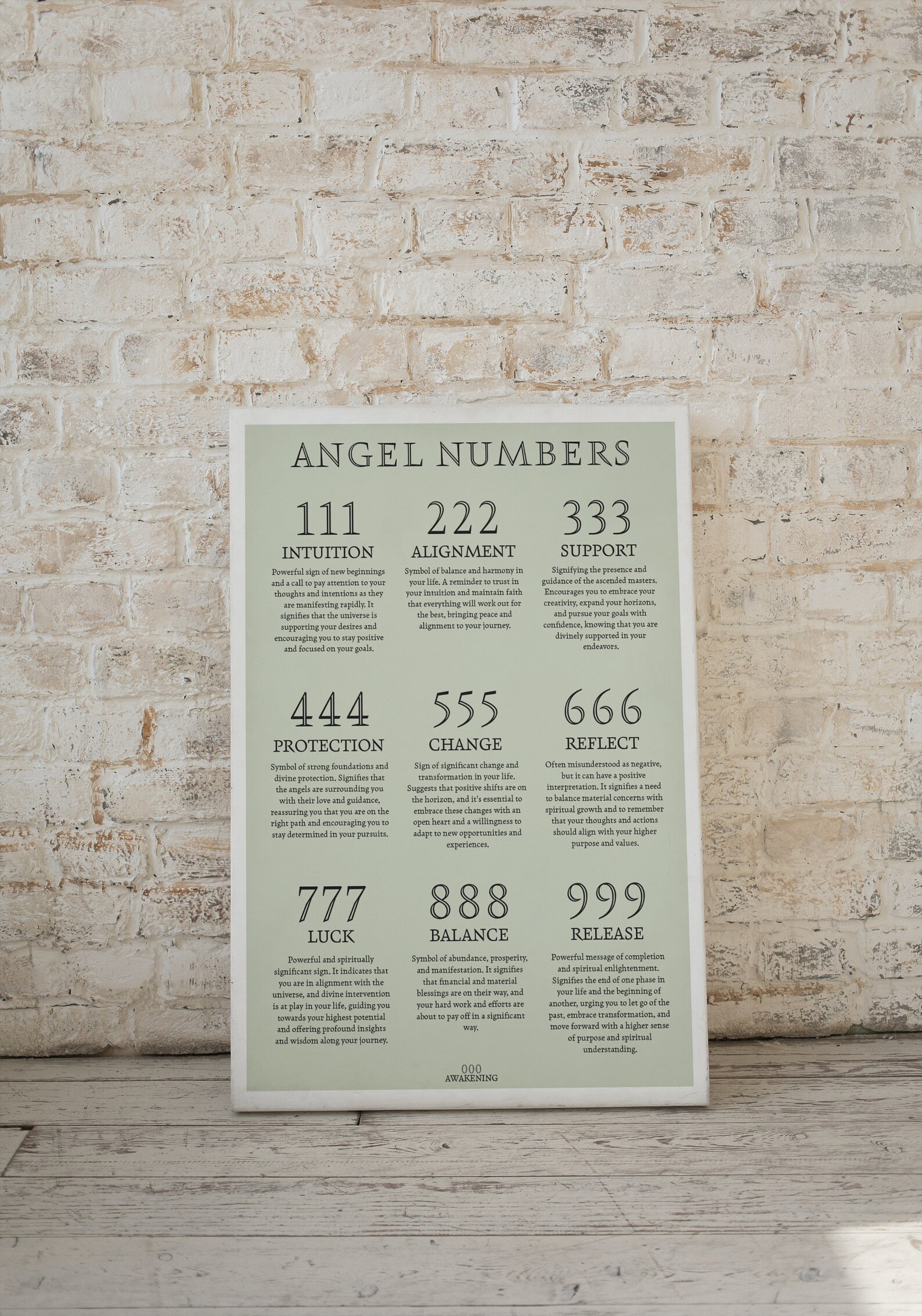 Angel Numbers Sage Poster, Aesthetic Decor, Printable Wall Art Sage ...