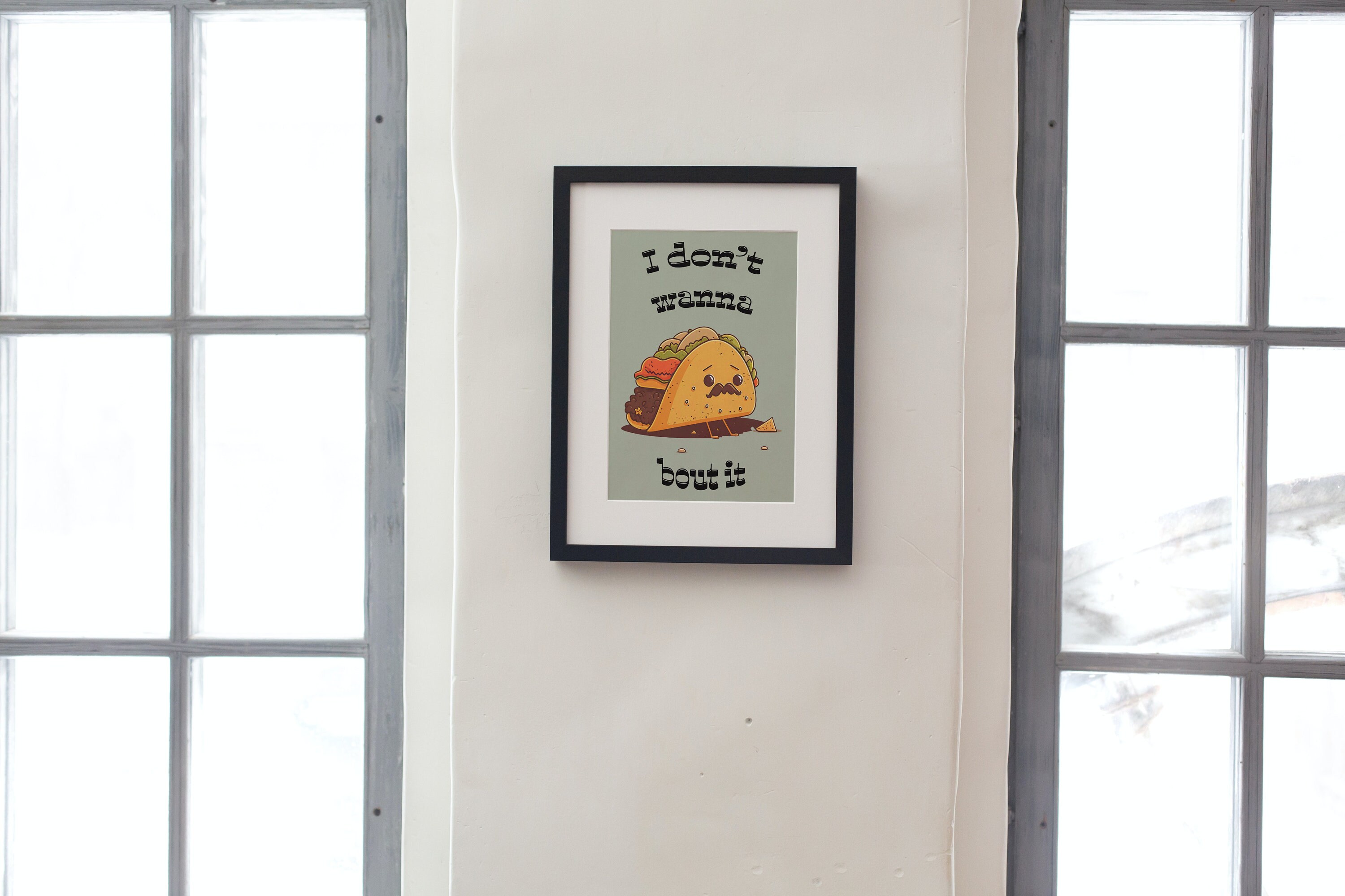 Aesthetic Taco Decor, Kitchen Print, Printable Wall Art, Sage Green ...