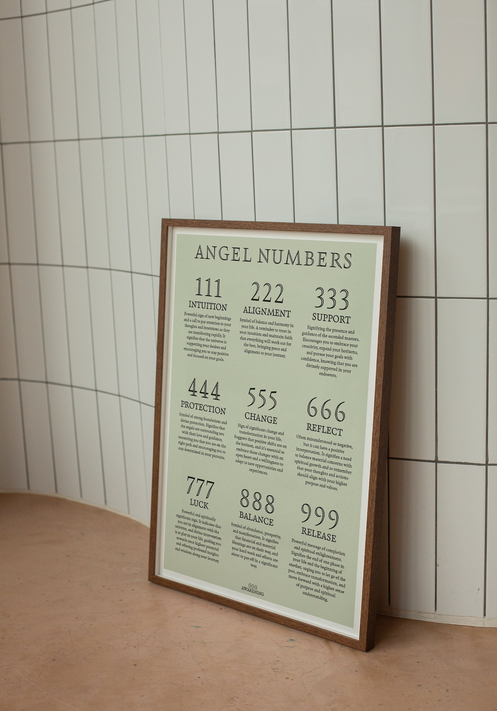 Angel Numbers Sage Poster, Aesthetic Decor, Printable Wall Art Sage ...