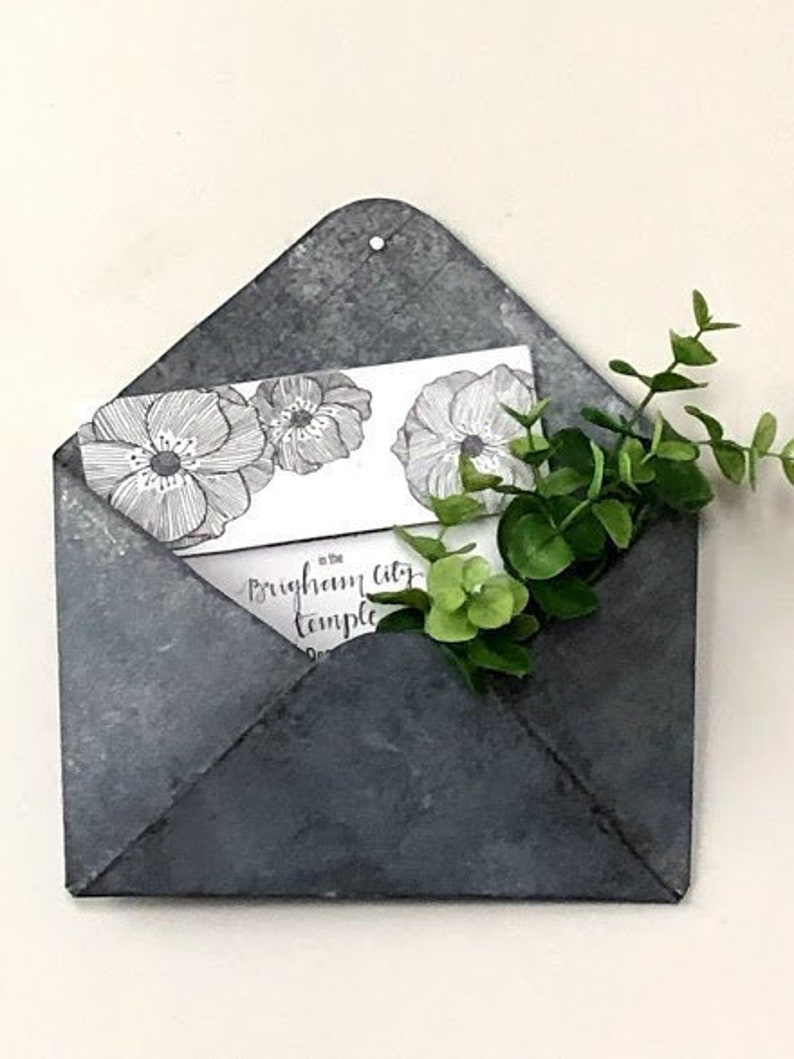 SMALL and MINI Combo Galvanized Metal Envelopes | Etsy