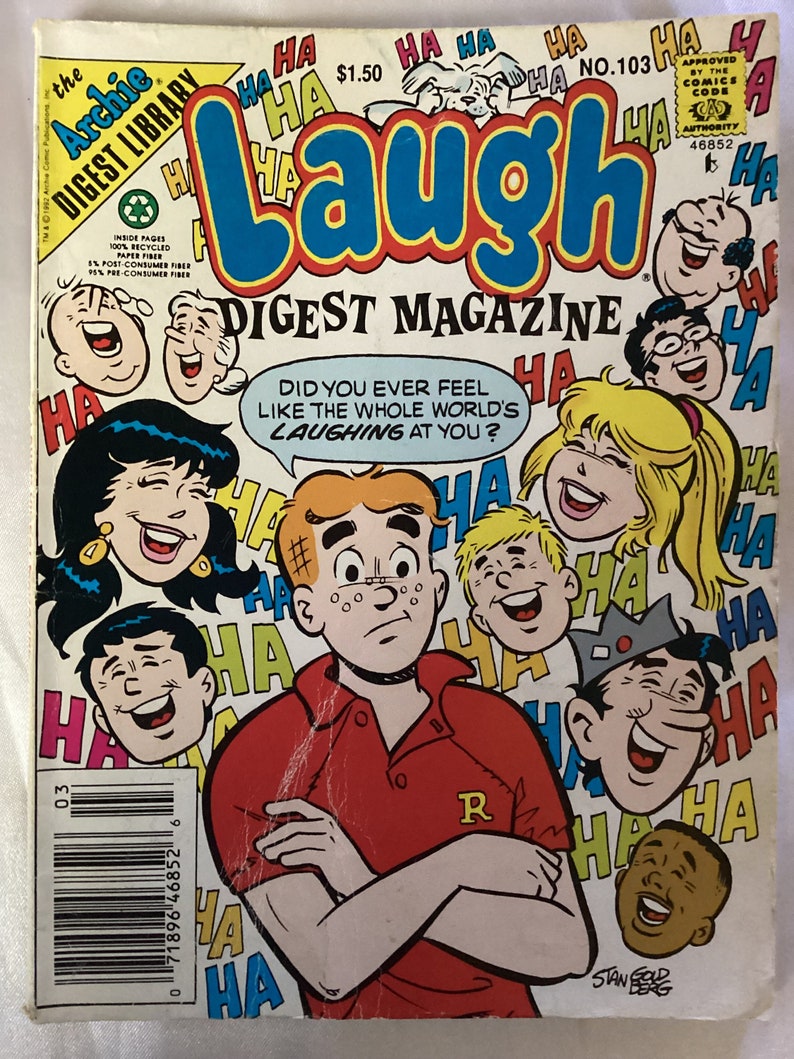 Archie, Jughead, Betty, Veronica- Vintage Comic Book Digests-previously ...