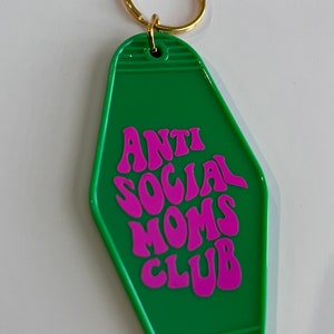 Retro Motel Keychain, Personalized Keychain, Hotel Keychain, Colorful ...