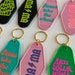 Retro Motel Keychain, Personalized Keychain, Hotel Keychain, Colorful ...